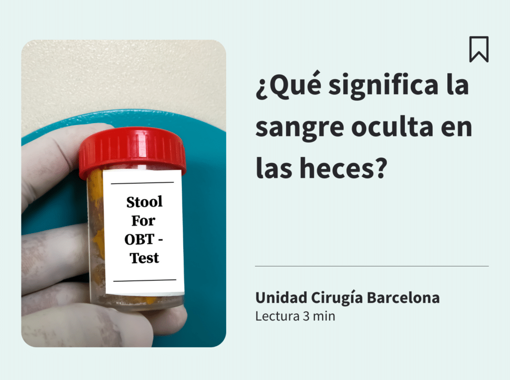 ¿Qué significa la sangre oculta en las heces? – Unidad Cirugia Barcelona